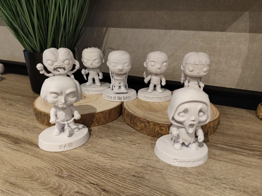 Horror Chibi Set With Base - Free 3D Print Model - MakerWorld