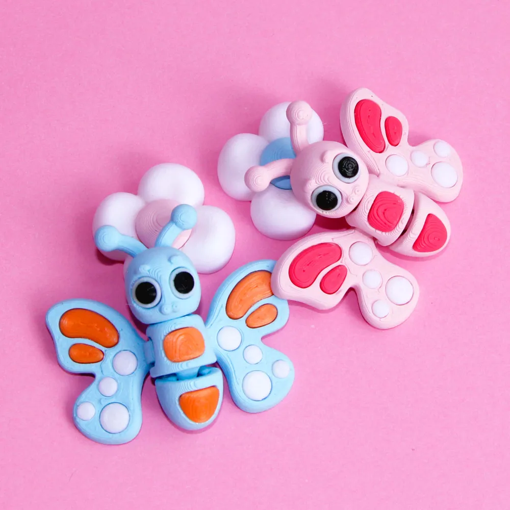 Cute Flexi Butterfly - Free 3D Print Model - MakerWorld