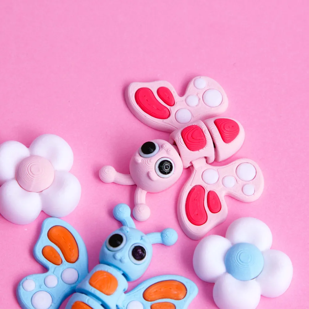 Cute Flexi Butterfly - Free 3D Print Model - MakerWorld