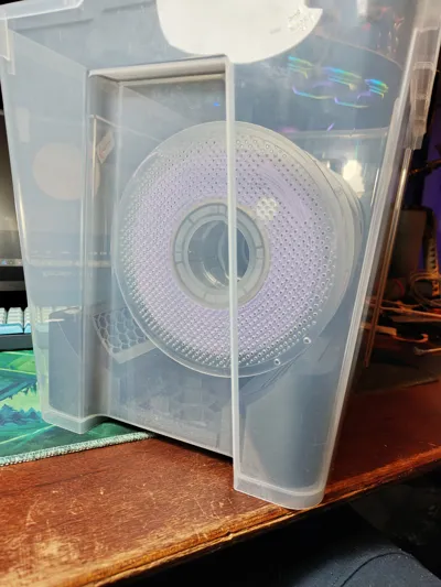 IKEA Samla box dessicant / spool holder by LyzGameArt - MakerWorld