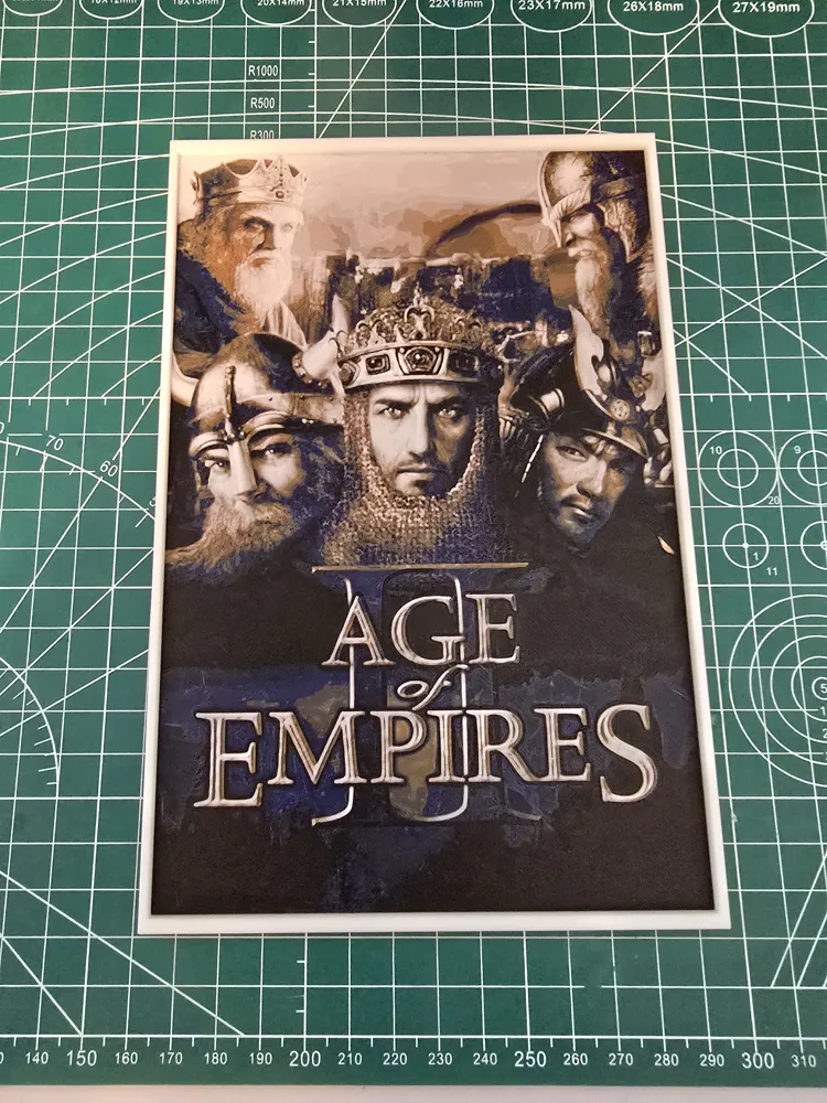 Póster de Age of Empires II - Arte Hueforge por Lumpy3D MakerWorld: Descarga Modelos 3D Gratuitos