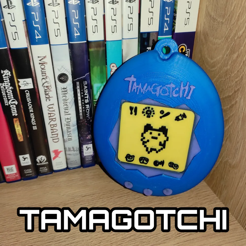 Tamagotchi - Digital Pet Decoration/Keychain - Free 3D Print Model ...