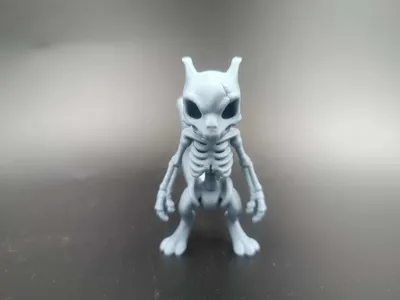 Mewtwo Skeleton 3D Print Model pokemon kawaii by drakeforge3d ...
