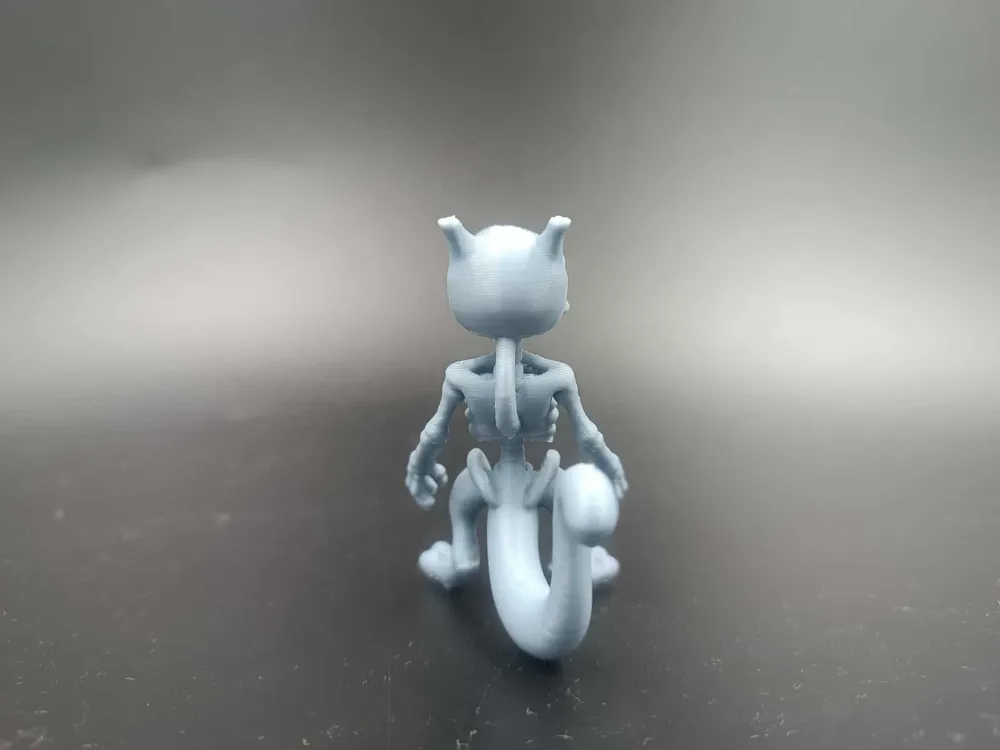 Mewtwo Skeleton 3D Print Model pokemon kawaii - Free 3D Print Model ...