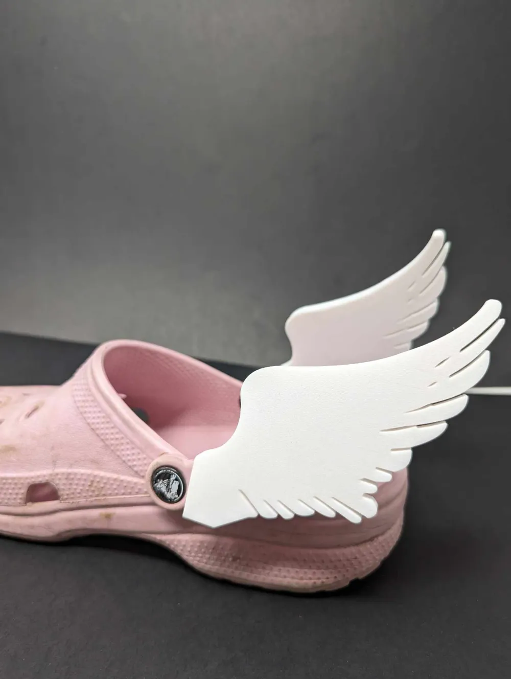 Angel Wings Crocs Attachment Solid One piece by lightningmcqueencrocs ...