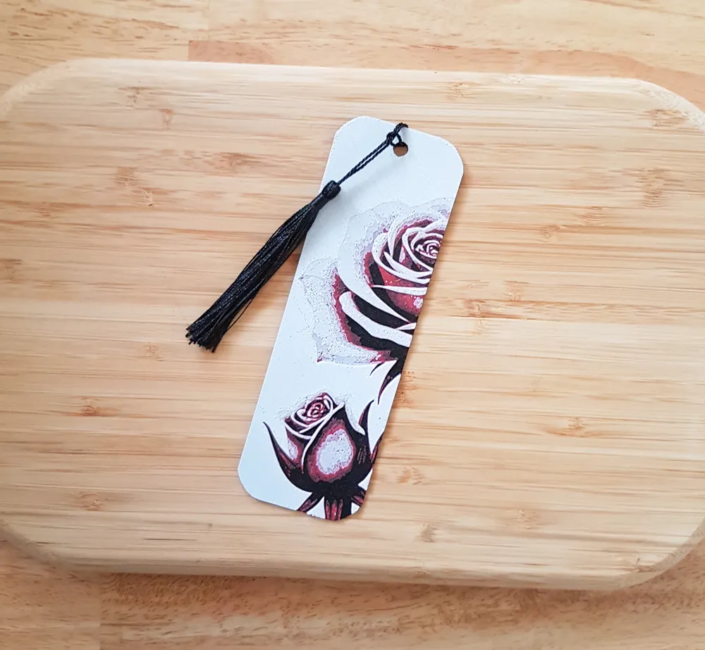 Bookmark. HueForge. Roses by Dame JoMakerWorld: Download Free 3D Models