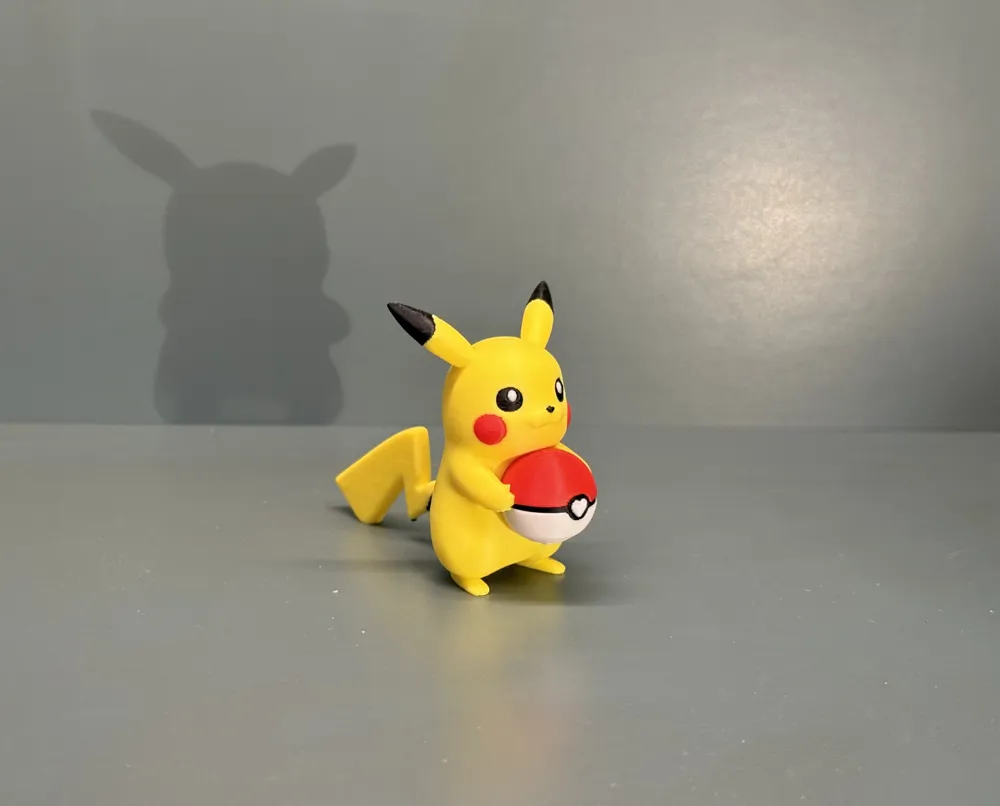 Pikachu with Valentine’s Day Pokéball - Free 3D Print Model - MakerWorld