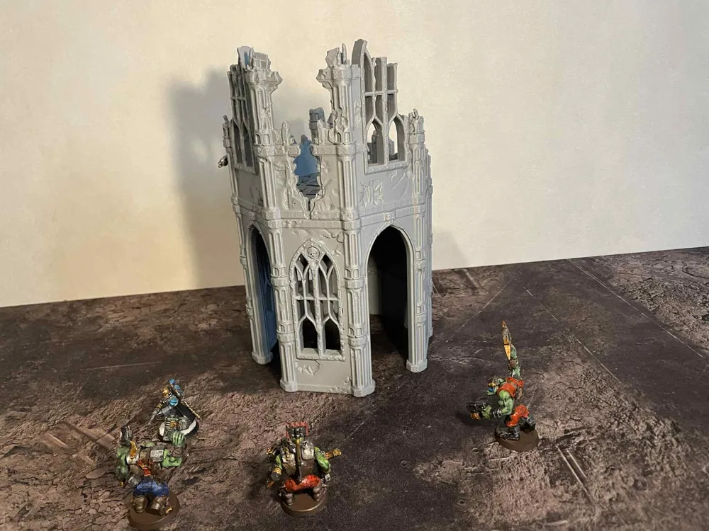 Wargame Imperial Auspex Tower ruins by Wargame Terrain Print MakerWorld ...