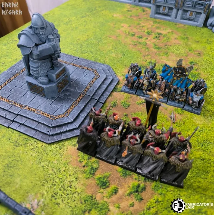 Wargame Fantasy - Dwarf Statue of Karak Azgara by Wargame Terrain Print ...