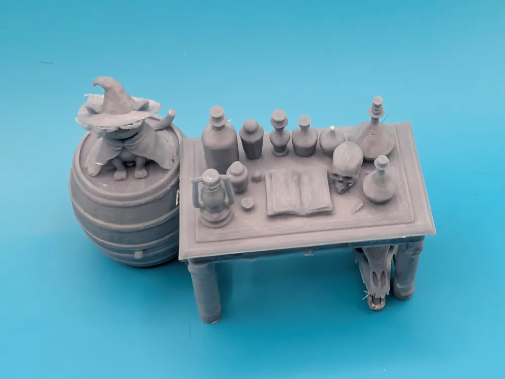 Alchemist's Table (4) for Miniatures, Dioramas by StoneRock MakerWorld ...