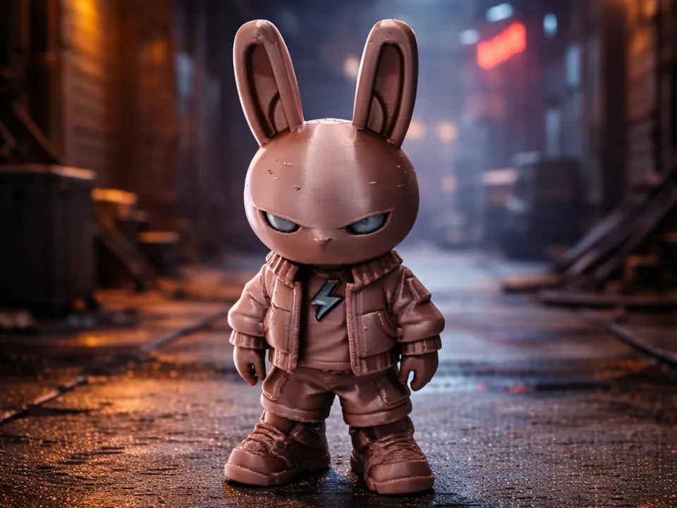 Street Rabbit "Flash" Urban Collector's Figure Style - Free 3D Print ...