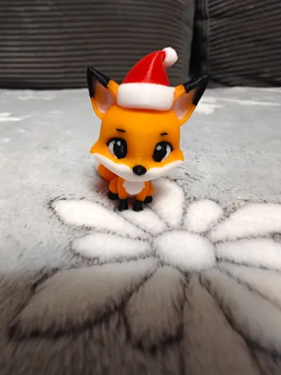 Christmas Santa fox by k0sA - MakerWorld