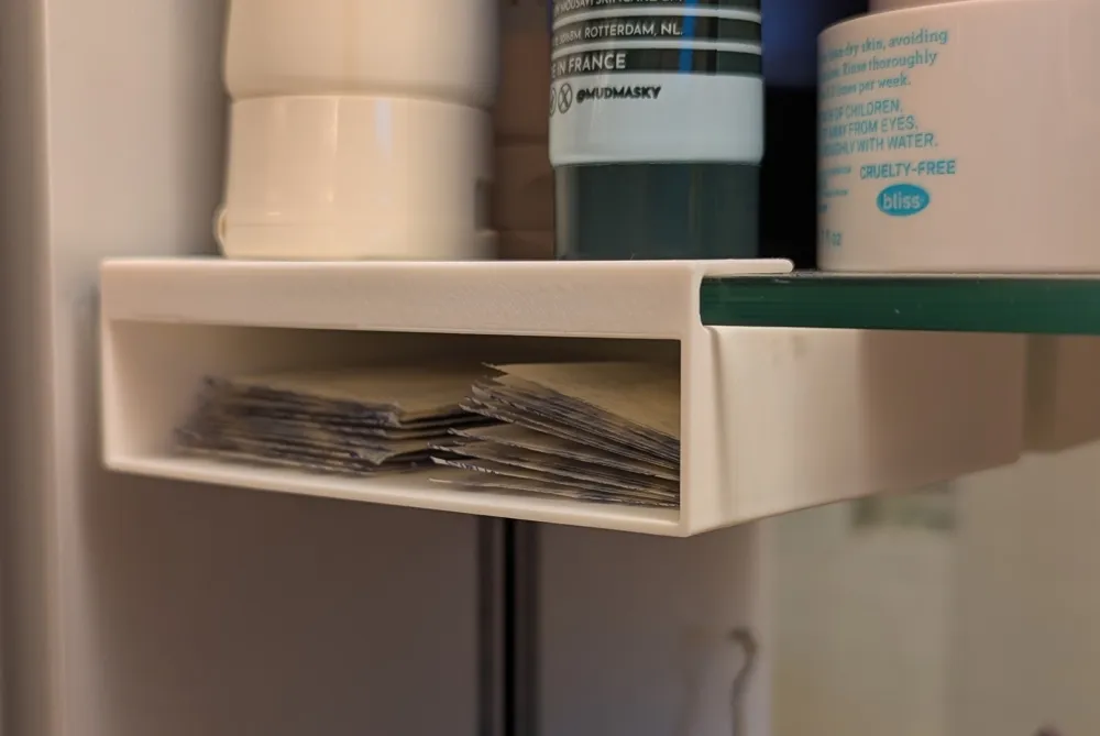 Hanging shelf extension for medicine cabinet - Free 3D Print Model ...