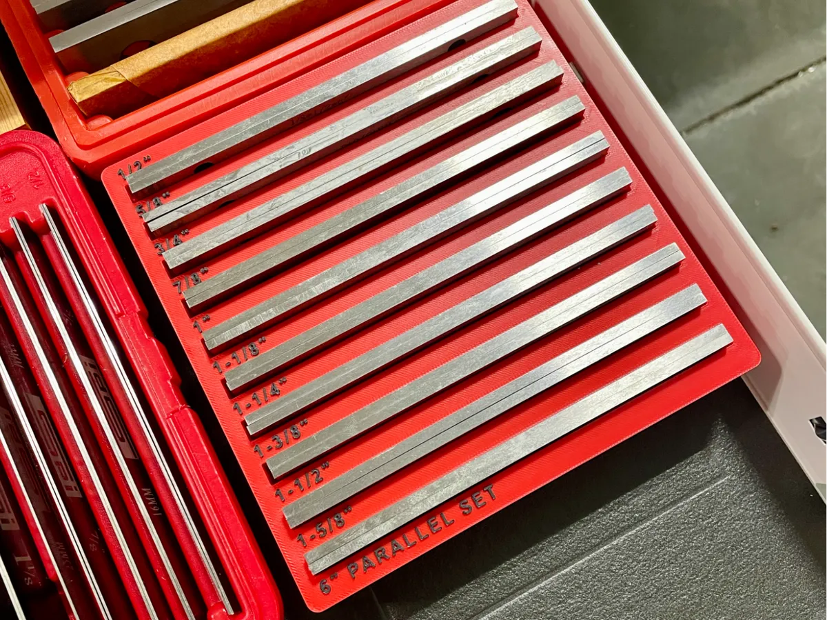 Gridfinity Parallel Set Tray for 6‑Inch Parallels - Free 3D Print Model ...