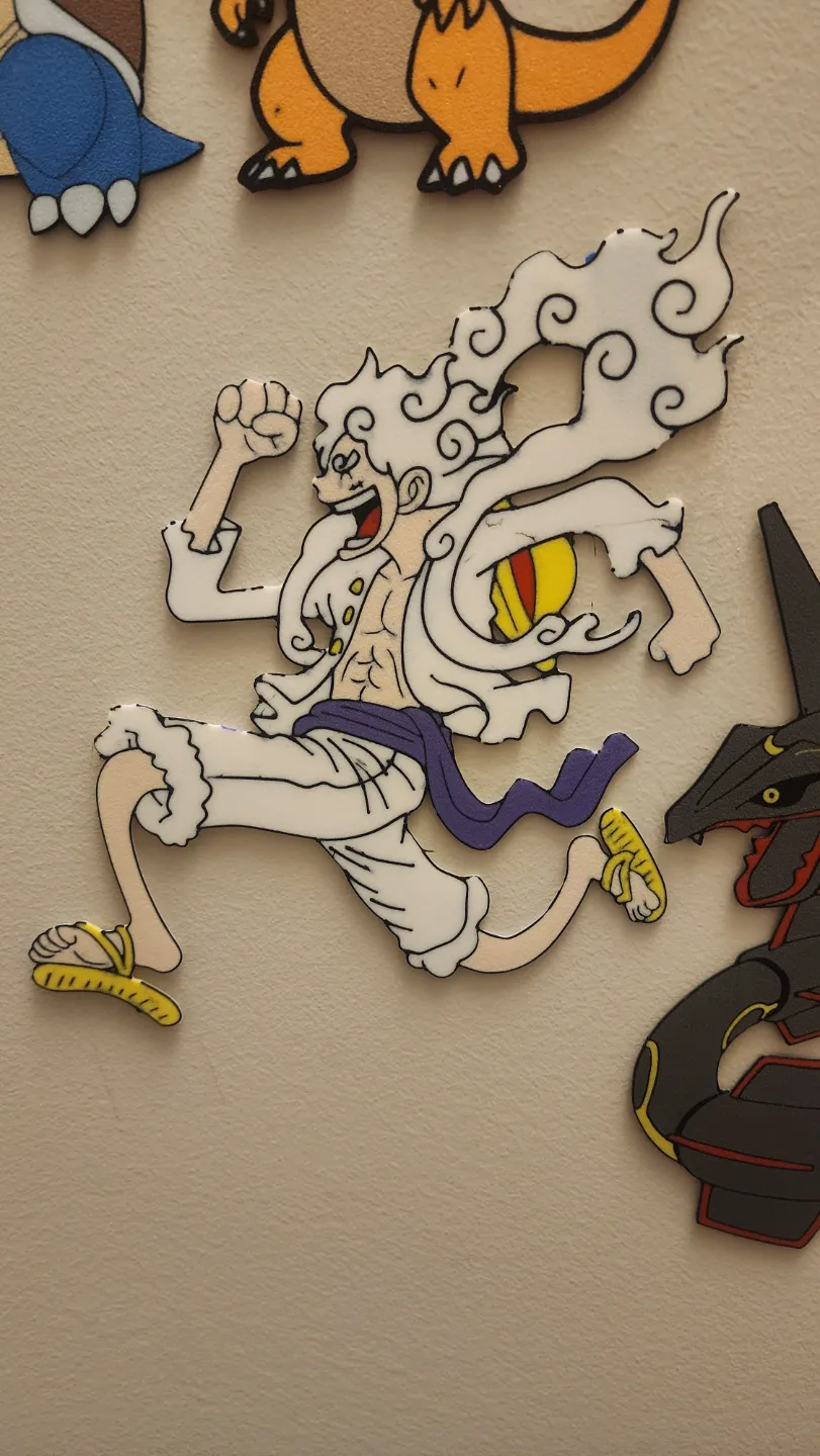 Luffy Gear 5 - Sun God Nika Pose - 6 Colors by Mech - MakerWorld