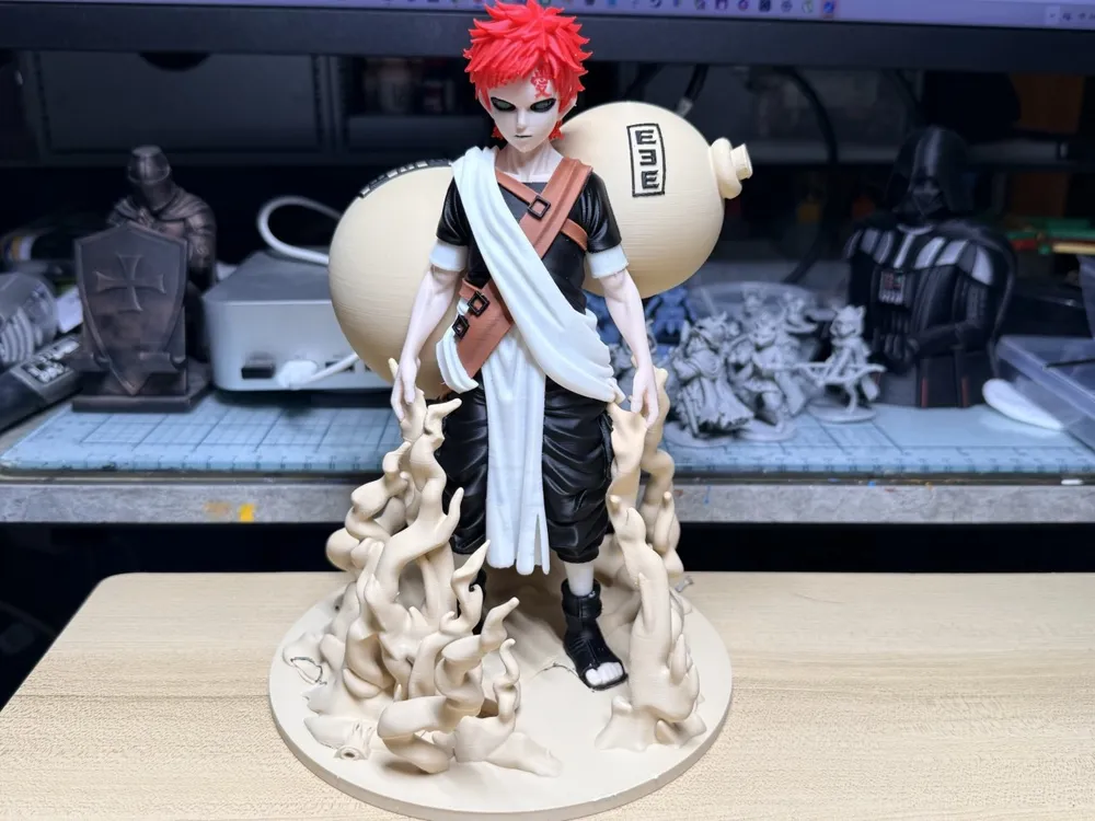 Gaara of the Desert - 22cm High-Detail Statue - Free 3D Print Model ...