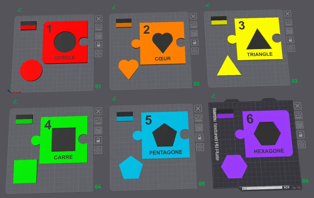 Educational Puzzle | In French! by FoxMike - MakerWorld