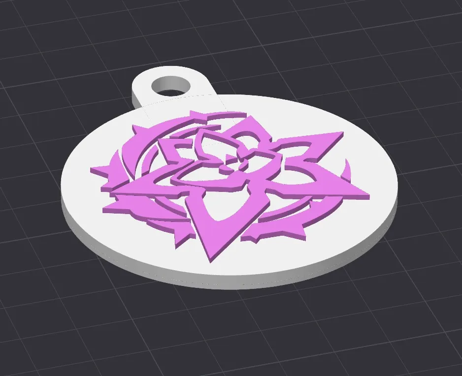 Elysia Signet Keychain (Honkai Impact 3) - Free 3D Print Model - MakerWorld