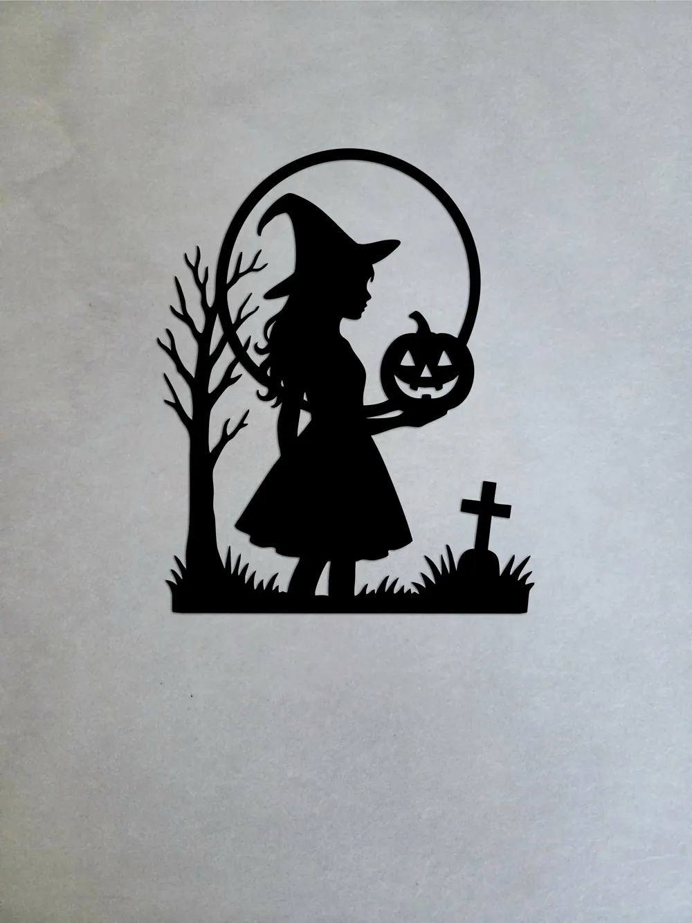 Young Witch with Pumpkin – Halloween Decoration - Free 3D Print Model ...
