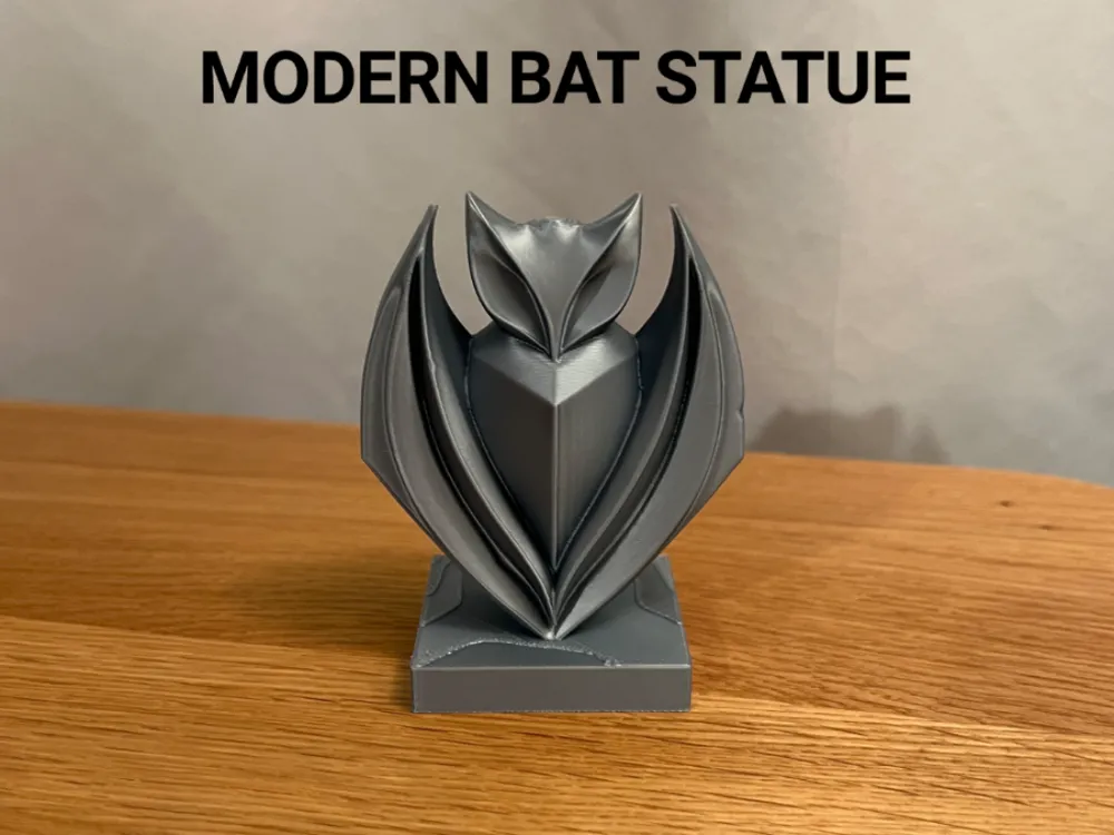 Modern Bat Statue by fifindr - MakerWorld