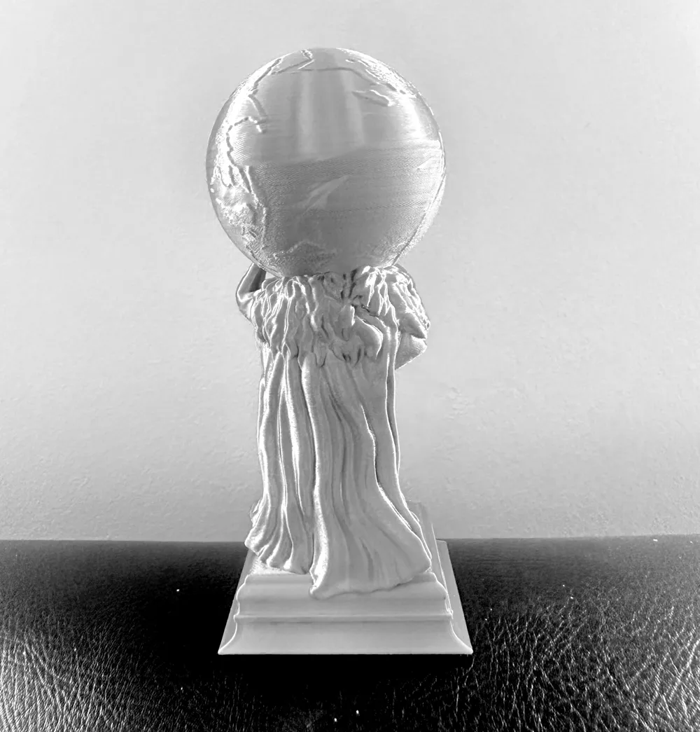 Hercules Holding the World Sculpture by Exponant MakerWorld: Download Free 3D Models