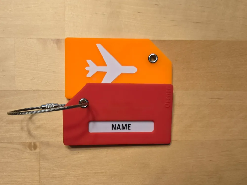Name Plate for Luggage Tags by Isew68 - MakerWorld