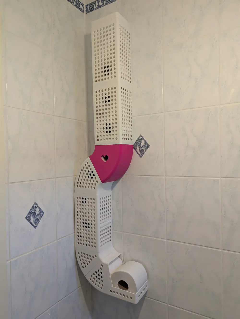 toilet paper dispenser deluxe + customizable track - Free 3D Print ...