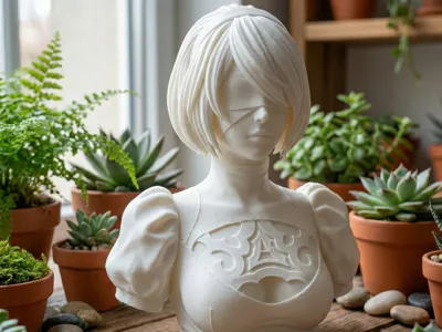 Yorha n° 2 type B Buste Modèle d'impression 3D 150 - Modèle d ...