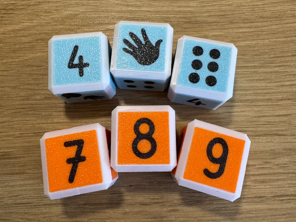 Educational Dice - Ages 4 to 9 by clemG - Impression 3D persoMakerWorld ...