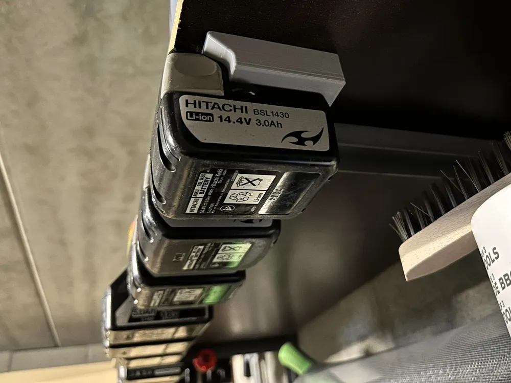 Hitachi/Hikoki/Metabo HTP dual battery holder - Free 3D Print Model ...
