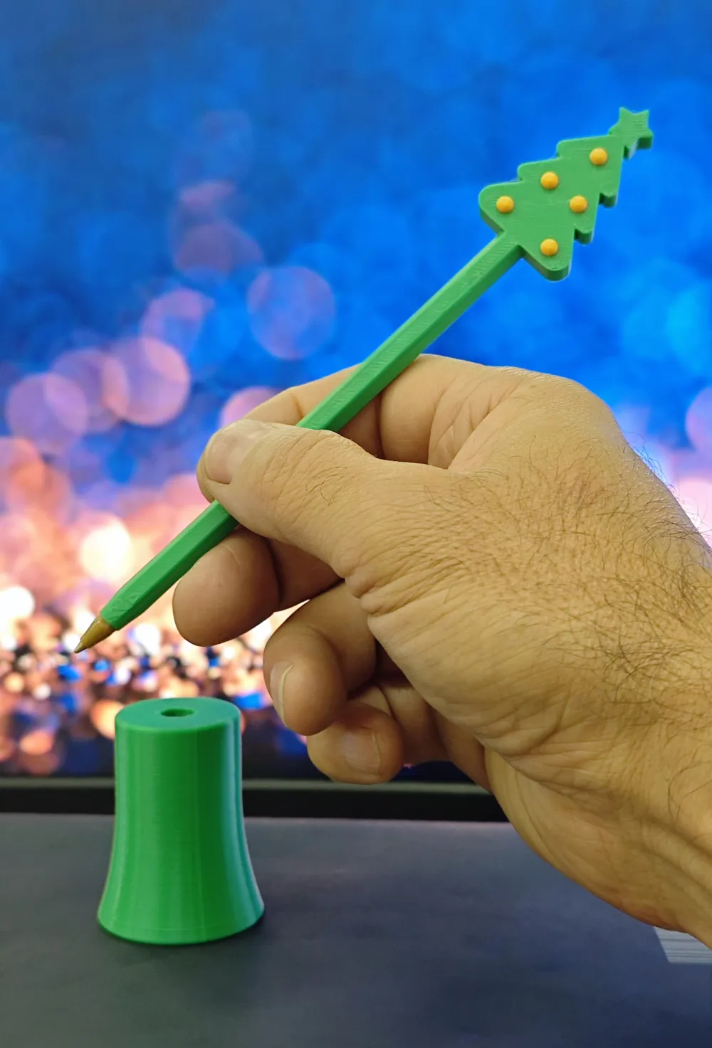 BIC Pen Christmas Tree - With Custom Text - Free 3D Print Model ...