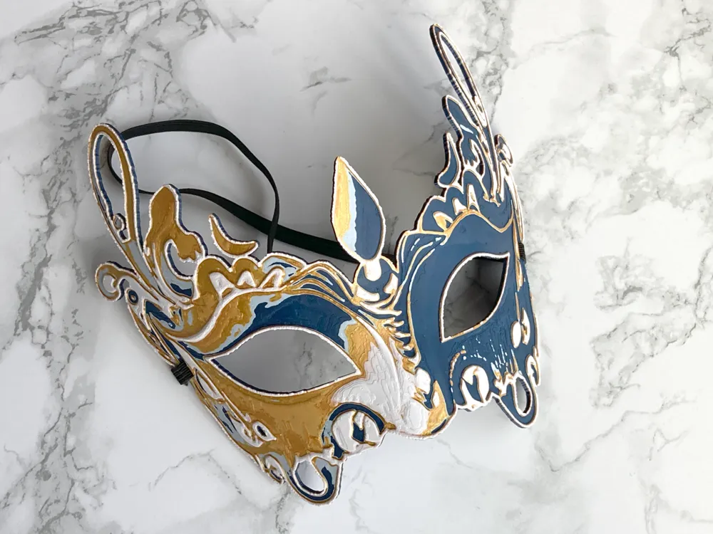 Ornate Masquerade Mask - Prints Flat by PenolopyBulnick MakerWorld ...