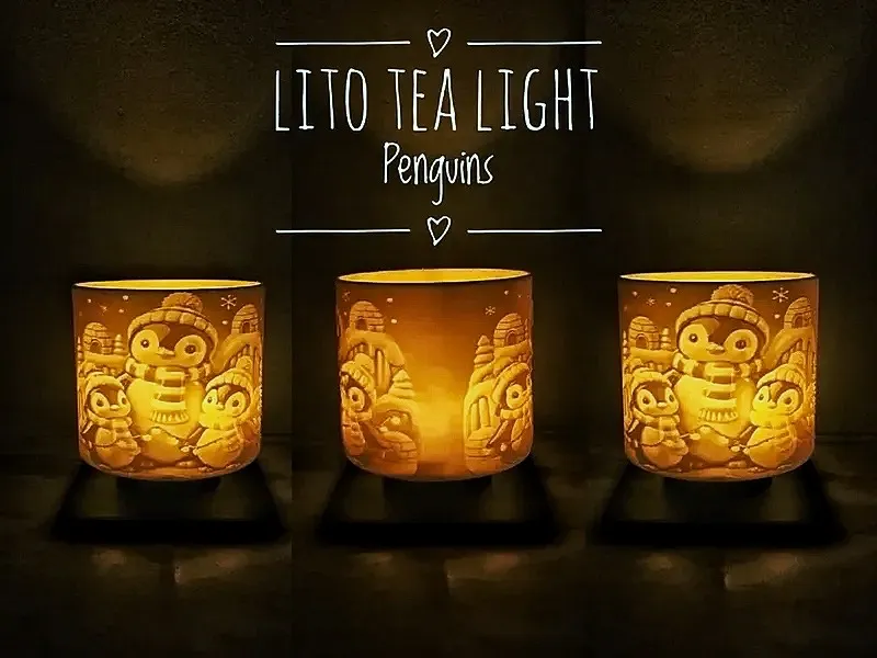 Lito Tea Light Penguins by roby85r - MakerWorld