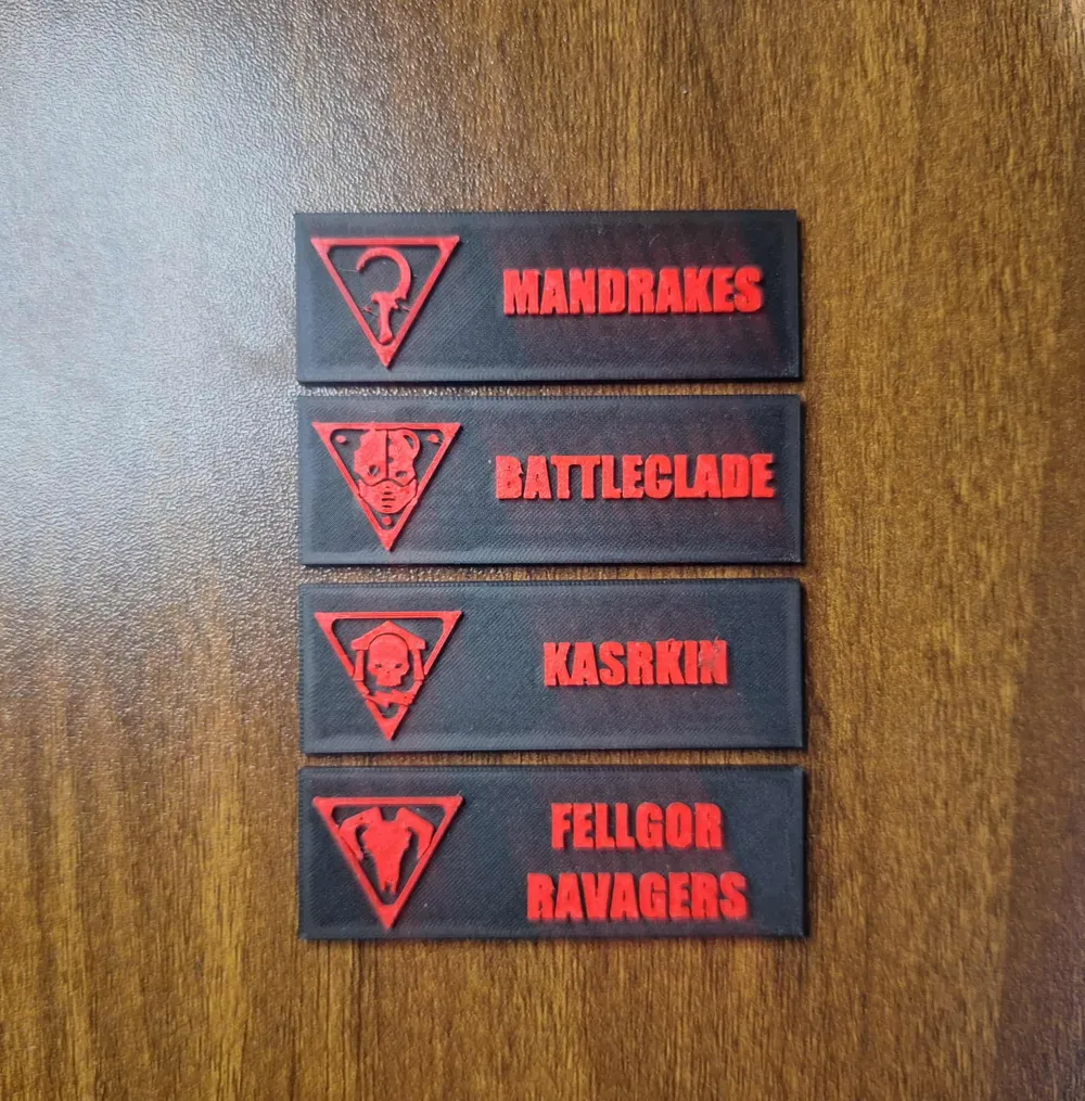 Kill Team Name Plate (for Display Base) Remixed by Duke MakerWorld ...