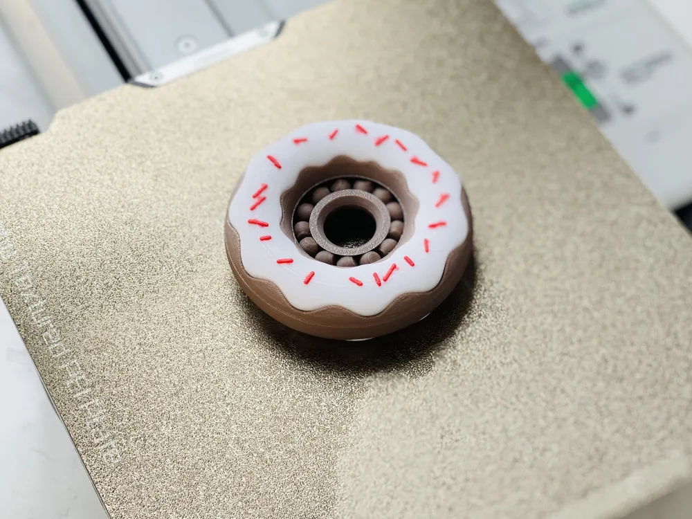 3D Printed Fidget Spinner Dart (Frosted Donut) - Free 3D Print Model ...