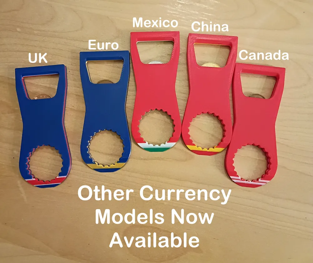The "1 Cent" Bottle Opener - Free 3D Print Model - MakerWorld