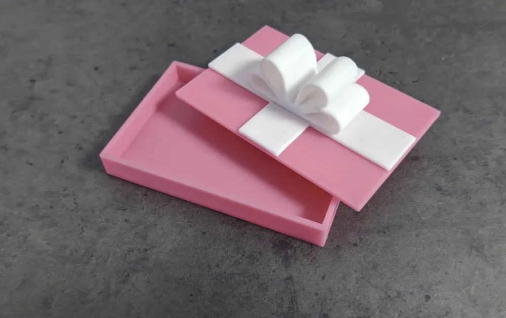 Christmas / Birthday Gift Card Box with Ribbon by Flying4T MakerWorld ...