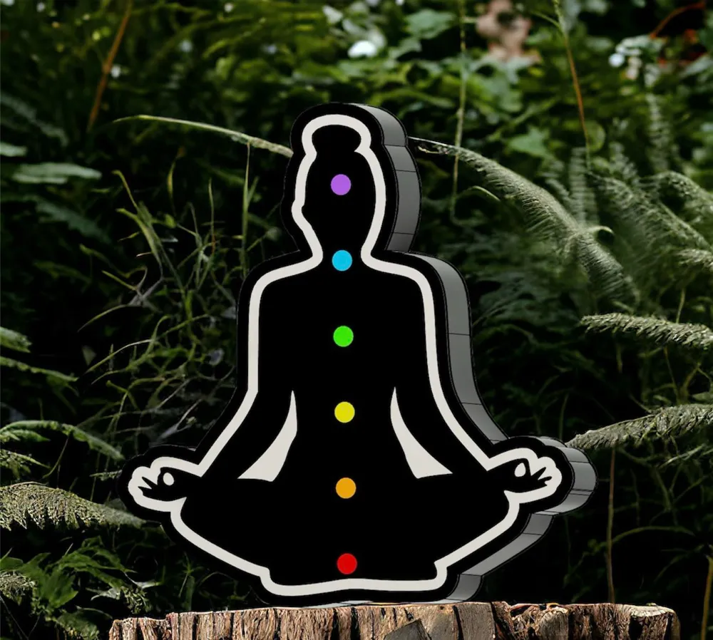 Yoga Chakra LED Lamp (8 Color) by Codyinbody3 - MakerWorld