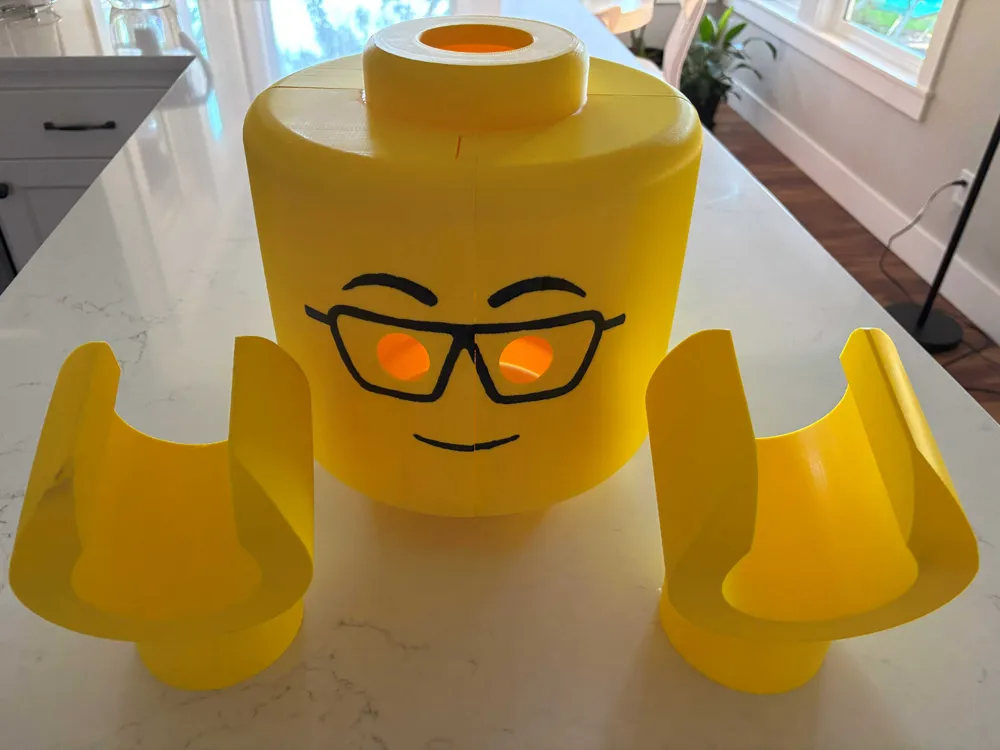 BrickMan Mini Halloween Costume - Free 3D Print Model - MakerWorld