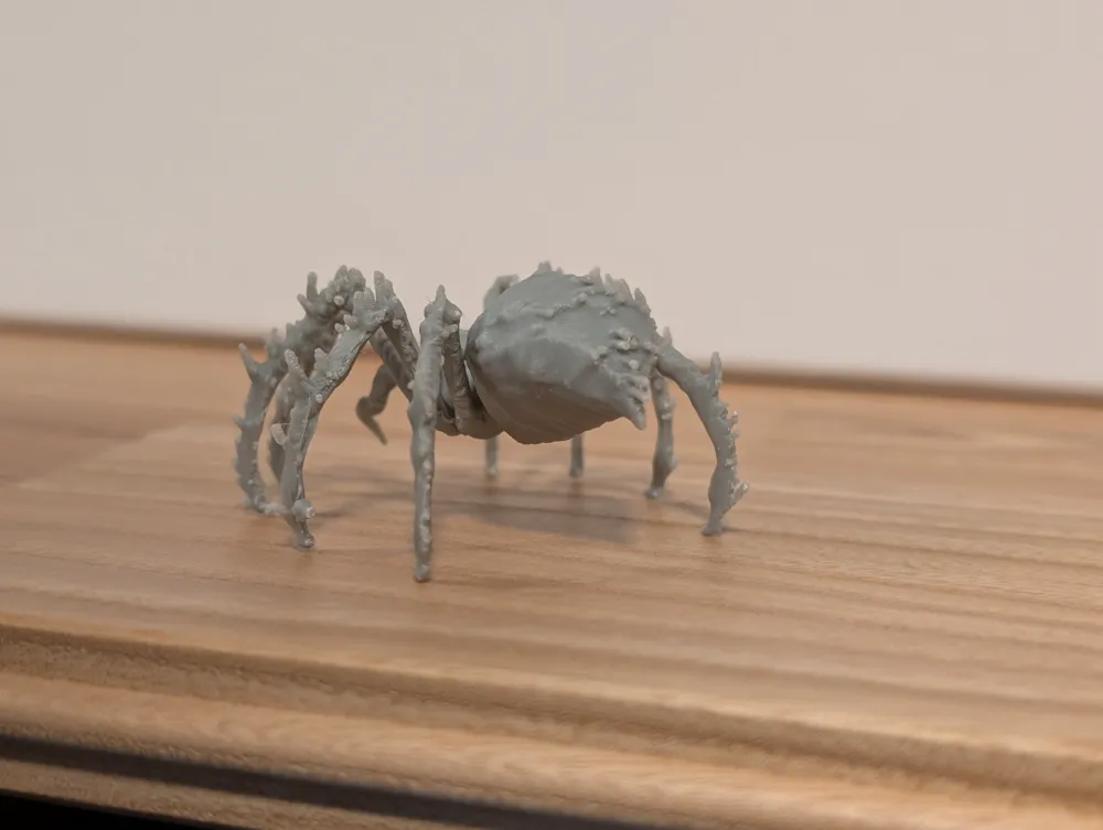 DnD Giant Wolf Spider Miniature - Free 3D Print Model - MakerWorld