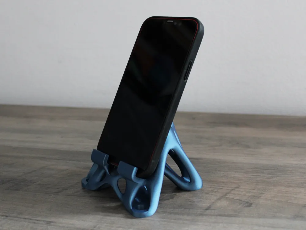 Phone Holder Stand - Topology Optimized Design - Free 3D Print Model ...