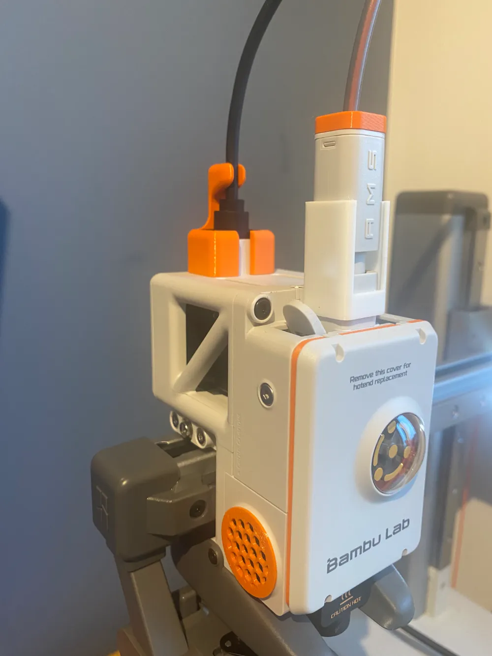 A1 & A1 Mini Extruder Motor Cable Strain Relief by bd142 - MakerWorld