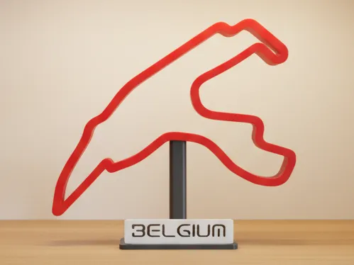 F1 track Belgium outline stand (no AMS needed) - Free 3D Print Model ...