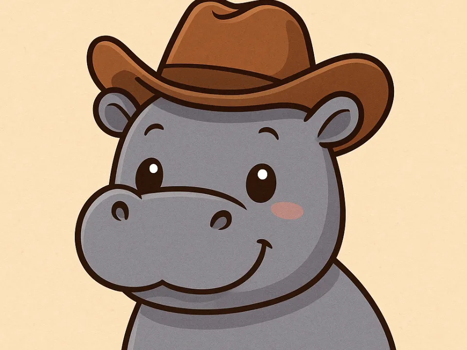 Cowboy Hippo Friend by CVmuggleBorn MakerWorld: Download Free 3D Models