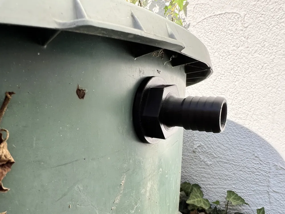 D30 Water barrel connection 3/4" D19 1" D25 Regen by Gorilla MakerWorld ...