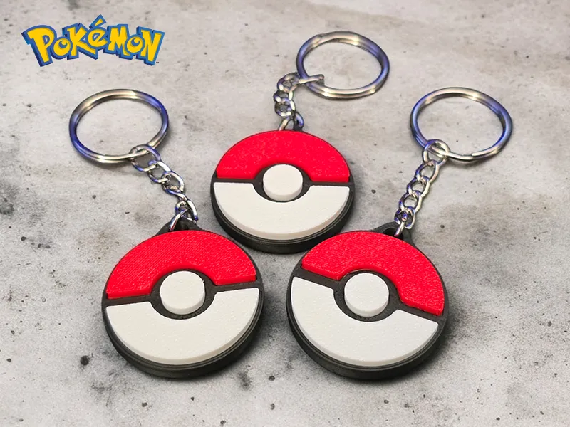Pokeball Keychan (No AMS) by Benares Custom WorksMakerWorld: Download ...