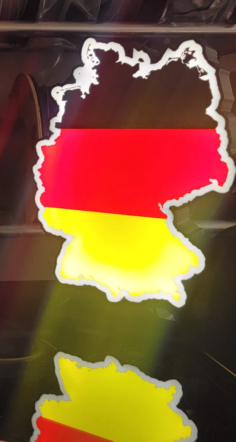Country of Germany with German Flag Colors by joshua.makes - MakerWorld