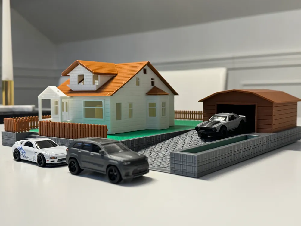 Fast and furious Toretto 's house 1/64 diorama by Milicjovan - MakerWorld