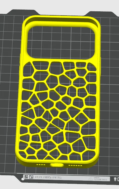 Iphone 17 Pro Max Voronoi Case - Free 3D Print Model - MakerWorld