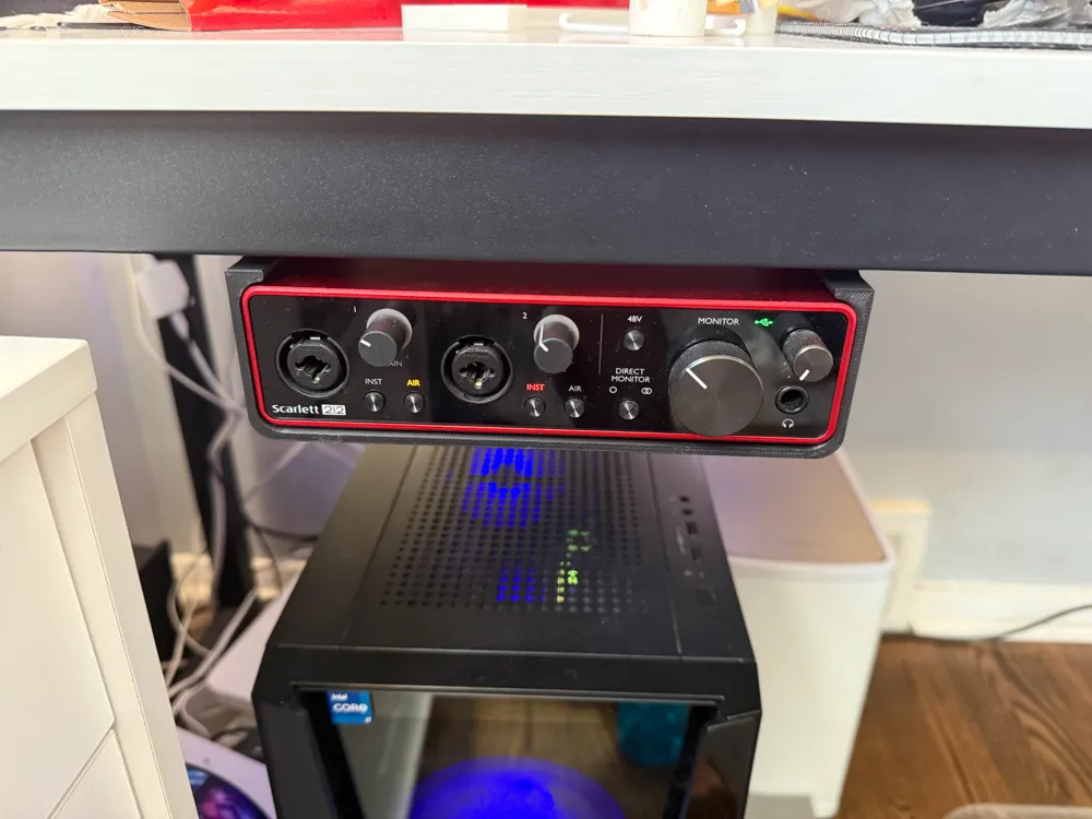 Focusrite Scarlett 2i2 3rd Generation Under-Desk Mount by Matt - MakerWorld